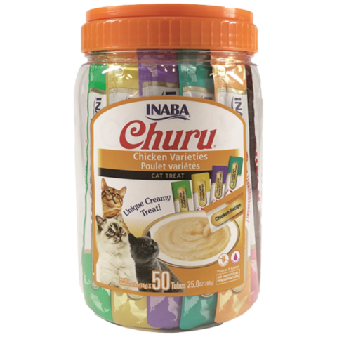Churu Chicken Varieties 50 Tubes - Inaba | Pet Foods